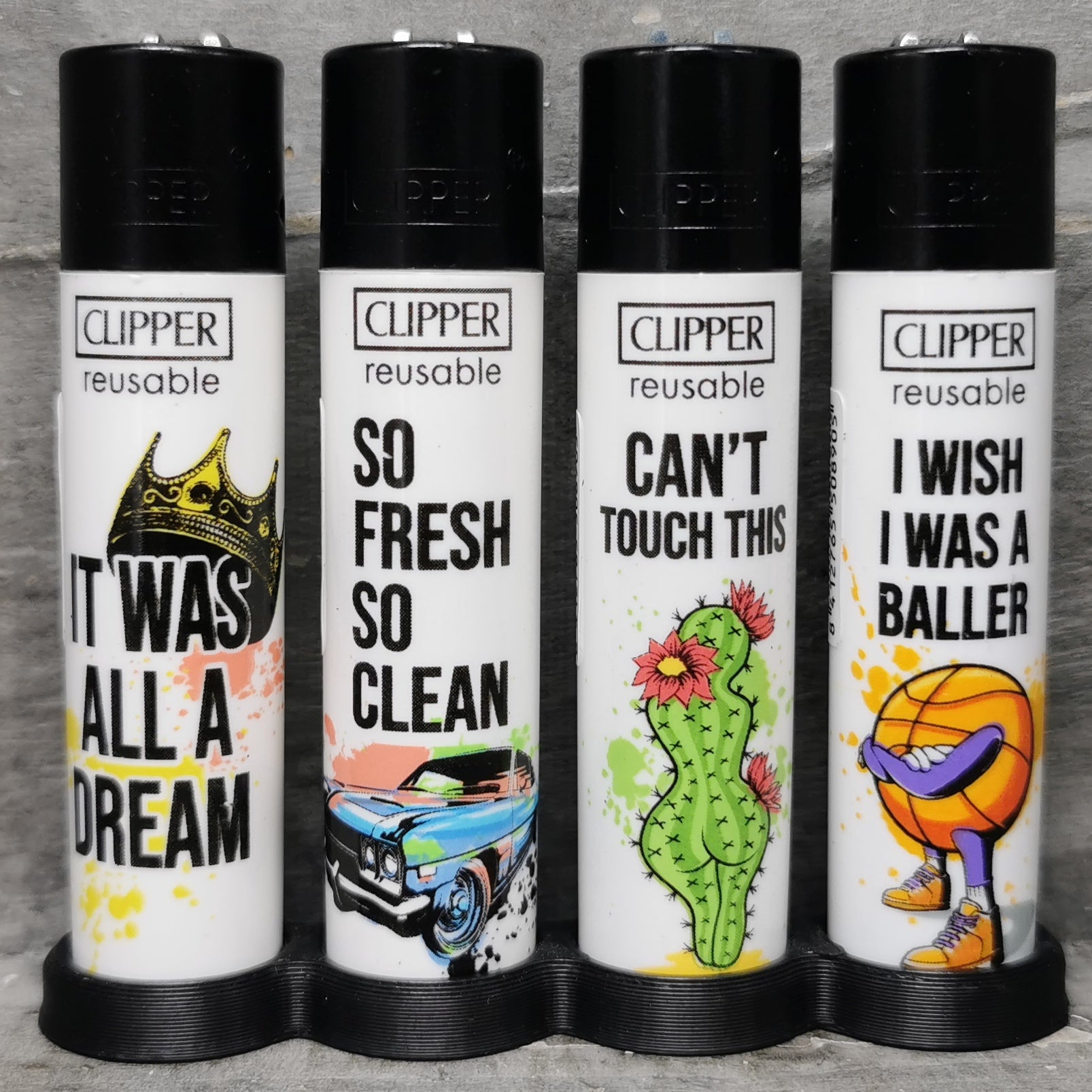 Clipper "Hiphop Slogan #2" 4er Serie – Die Clipperdealer