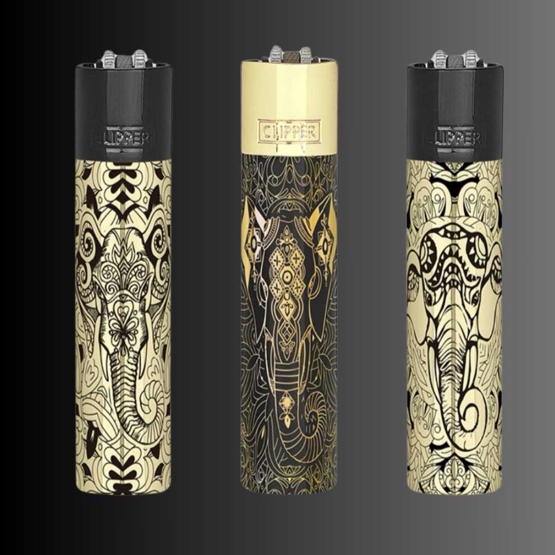 Clipper "Tribal Elephants" Metall incl.Box – Die Clipperdealer
