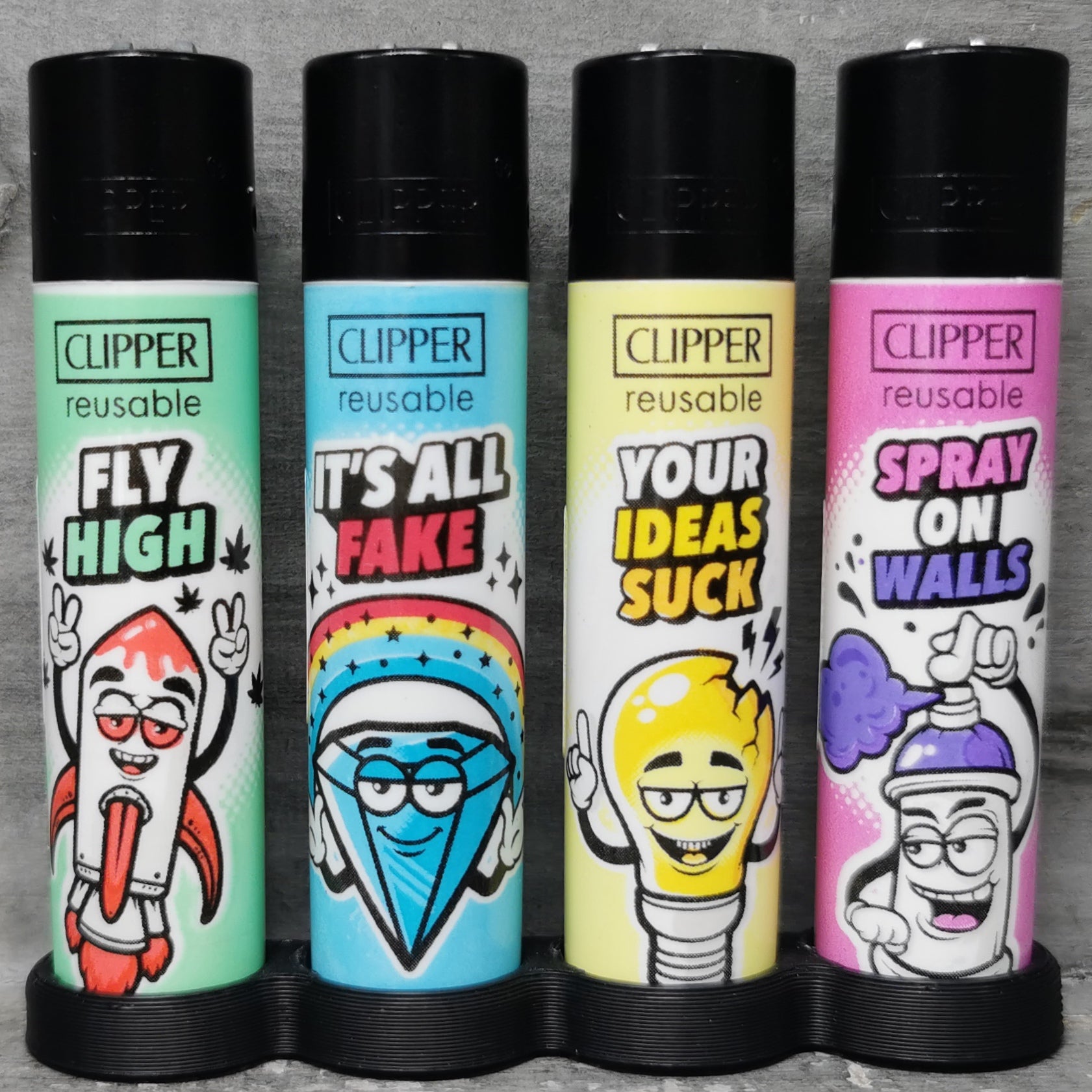 Clipper "Snappy Slogan" 4er Serie – Die Clipperdealer