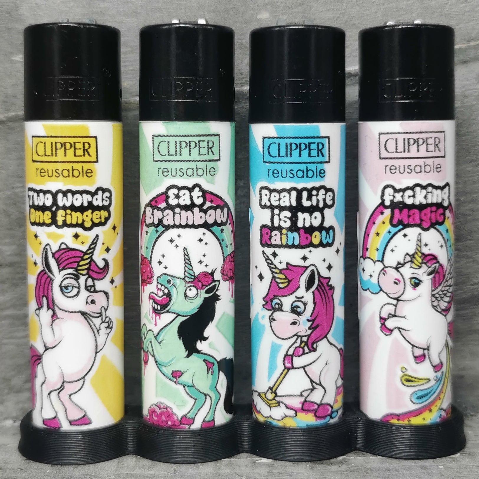 Clipper "Unicorn Slogan" 4er Serie – Die Clipperdealer
